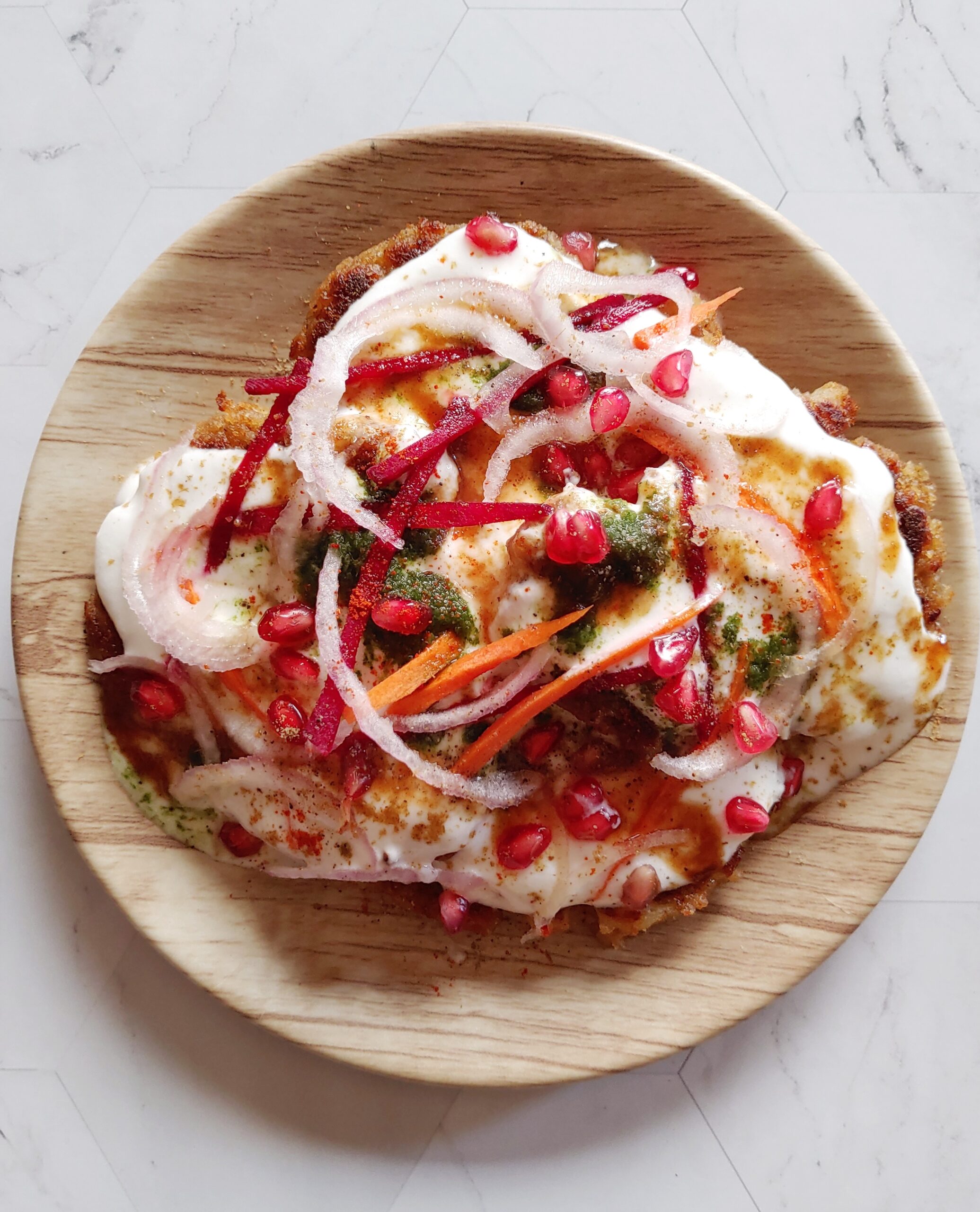 Aloo Tikki Chaat - Relish The Greens