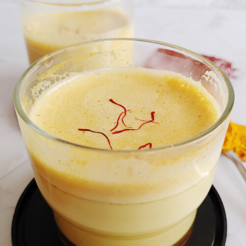 Saffron Turmeric Latte - Relish The Greens