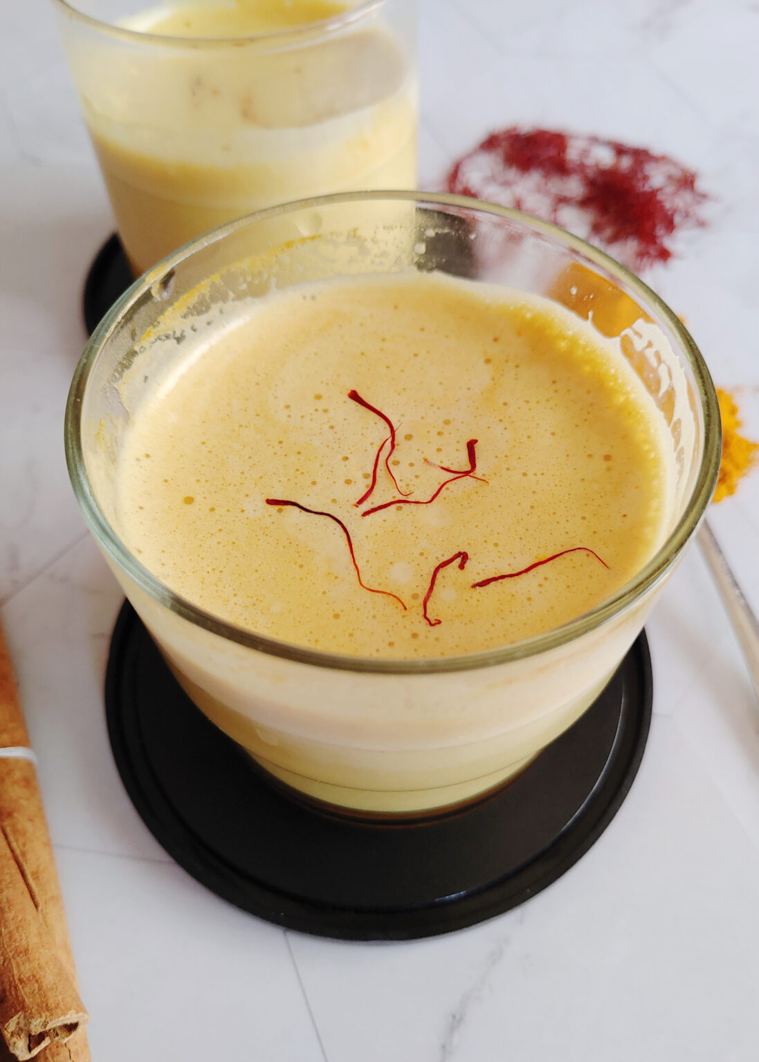 Saffron Turmeric Latte - Relish The Greens