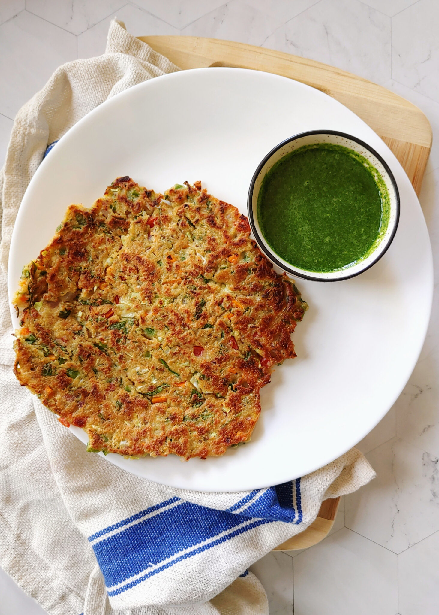 Vegetable Oats Chilla - Relish The Greens