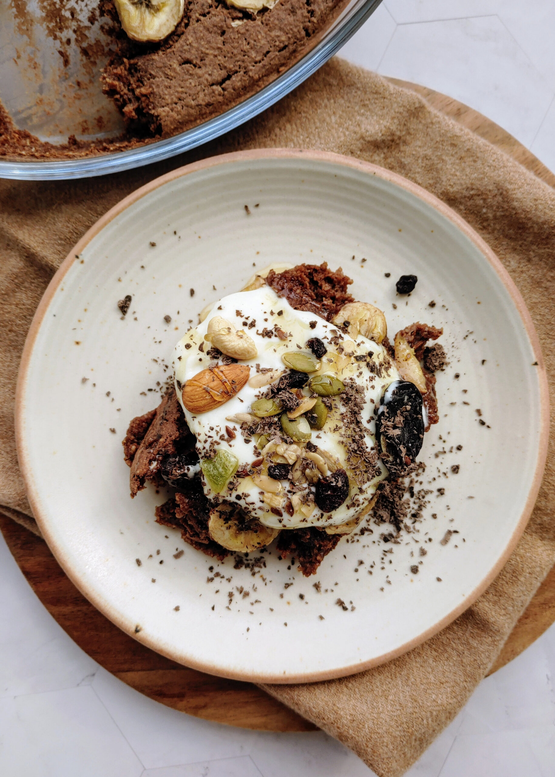 Easy Blended Chocolate Baked Oats - Relish The Greens